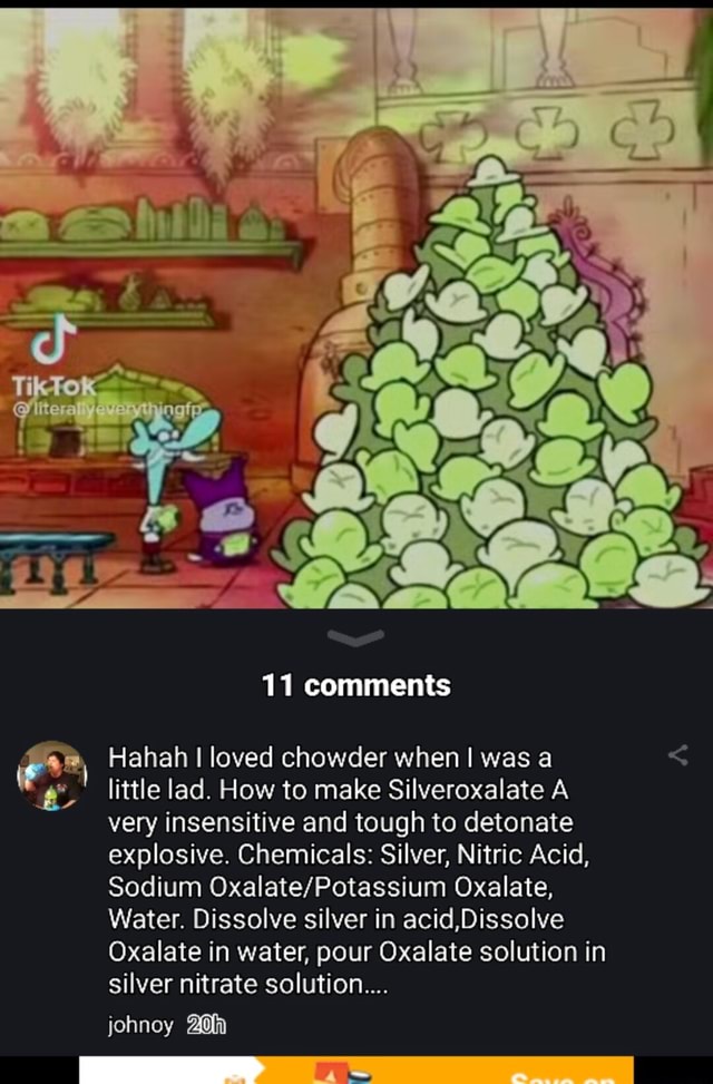 11 comments Hahah I loved chowder when I was a little lad. How to make ...