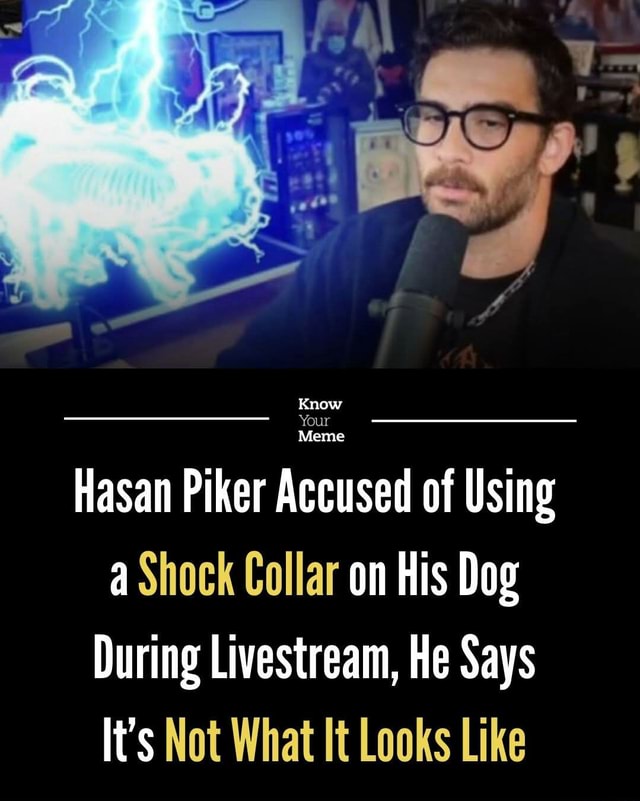 Know Hasan Piker Accused of Using a Shock Collar on His Dog During ...