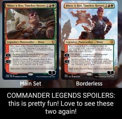 Boo, Timeless Heroes Main Set Borderless COMMANDER LEGENDS SPOILERS ...