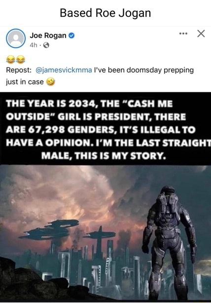 Based Roe Jogan Joe Rogan just in case @ Repost: @j ma I've been ...