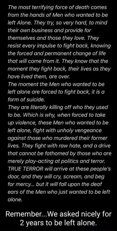 The most terrifying force of death comes from the hands of Men who ...