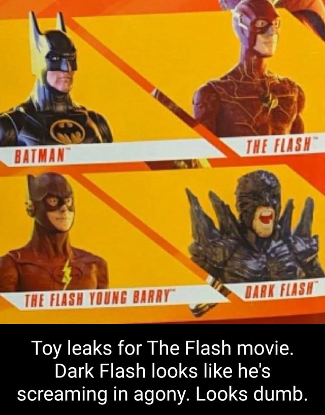 I BATMAN Toy leaks for The Flash movie. Dark Flash looks like he's ...