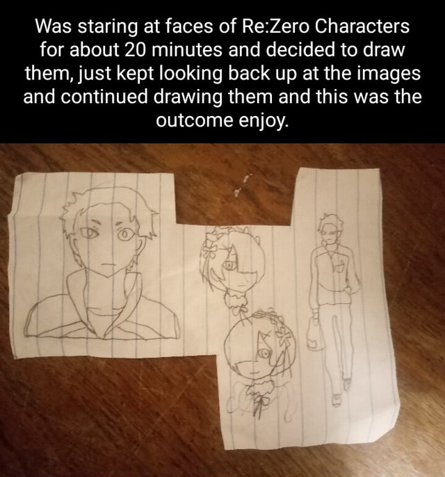 Was staring at faces of Characters for about 20 minutes and decided to ...