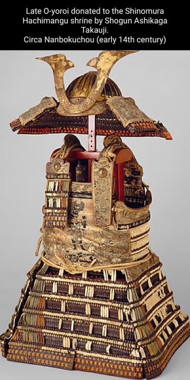 Late O-yoroi donated to the Shinomura Hachimangu shrine by Shogun ...