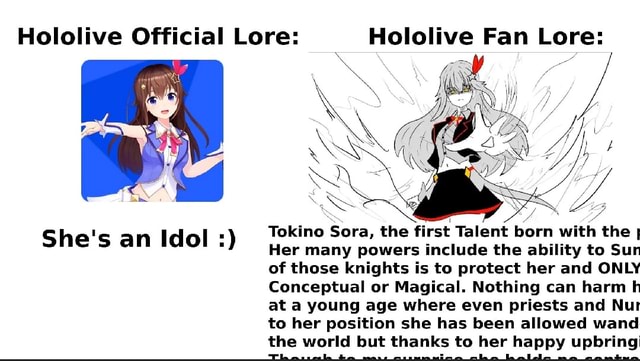 Hololive Official Lore: Hololive Fan Lore: She's an Idol Tokino Sora ...