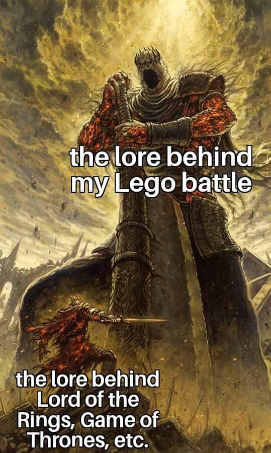 The lore behind my Lego battle the lore behind Lord of the Rings, Game ...