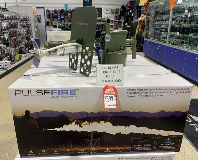 PULSEFIRE LONG RANGE TORCH $649.99 The ultimate compact, blast of lly ...