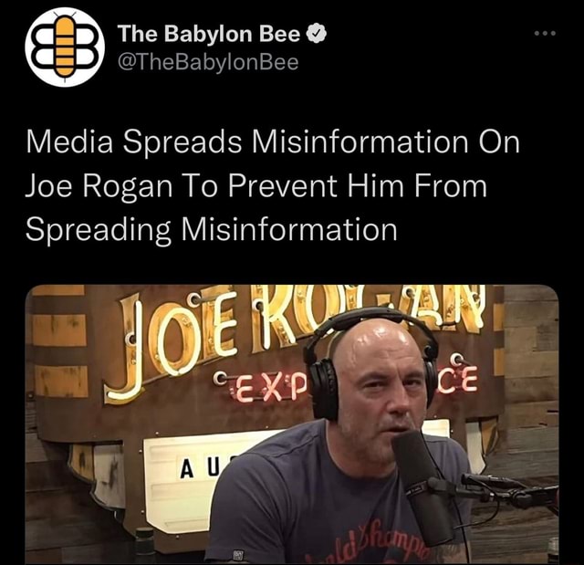 The Babylon Bee @TheBabylonBee Media Spreads Misinformation On Joe ...