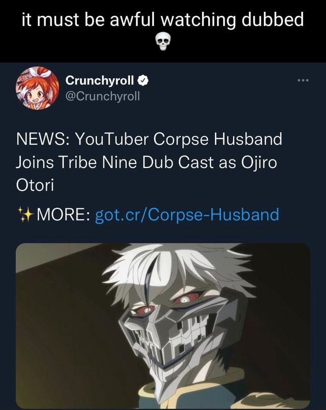 It must be awful watching dubbed Crunchyroll @Crunchyroll NEWS ...