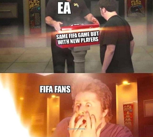 EA SAME HEA GAME BUT WITH NEW PLOVERS FIFA FANS - iFunny