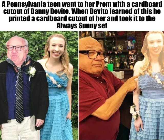 APennsylvania teen went to her Prom with a cardboard Cutout of Danny ...