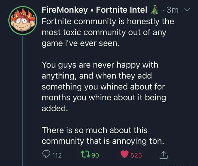 Fortnite Community Is Honestly The Most Toxic Community Out Of Any Game