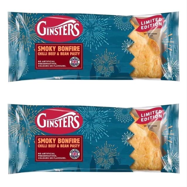 Gingsters have released a Smokey bonfire pasty with chili beef and ...