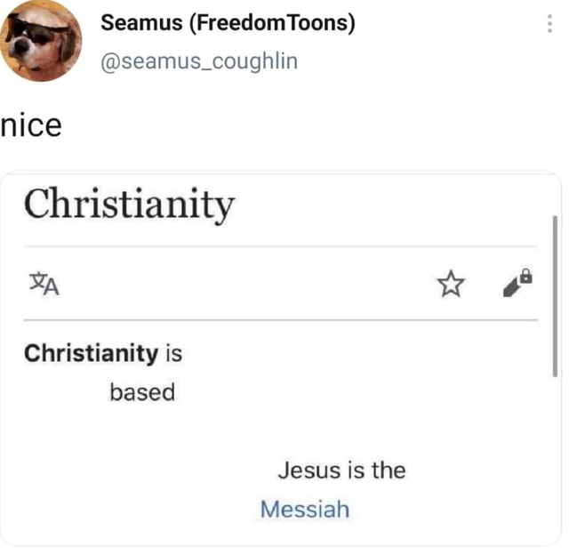 Nice Seamus (FreedomToons) @seamus_coughlin Christianity ww ...