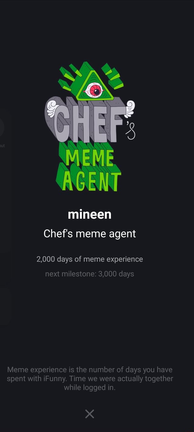 \EME Chef's meme agent 2,000 days of meme experience next milestone ...