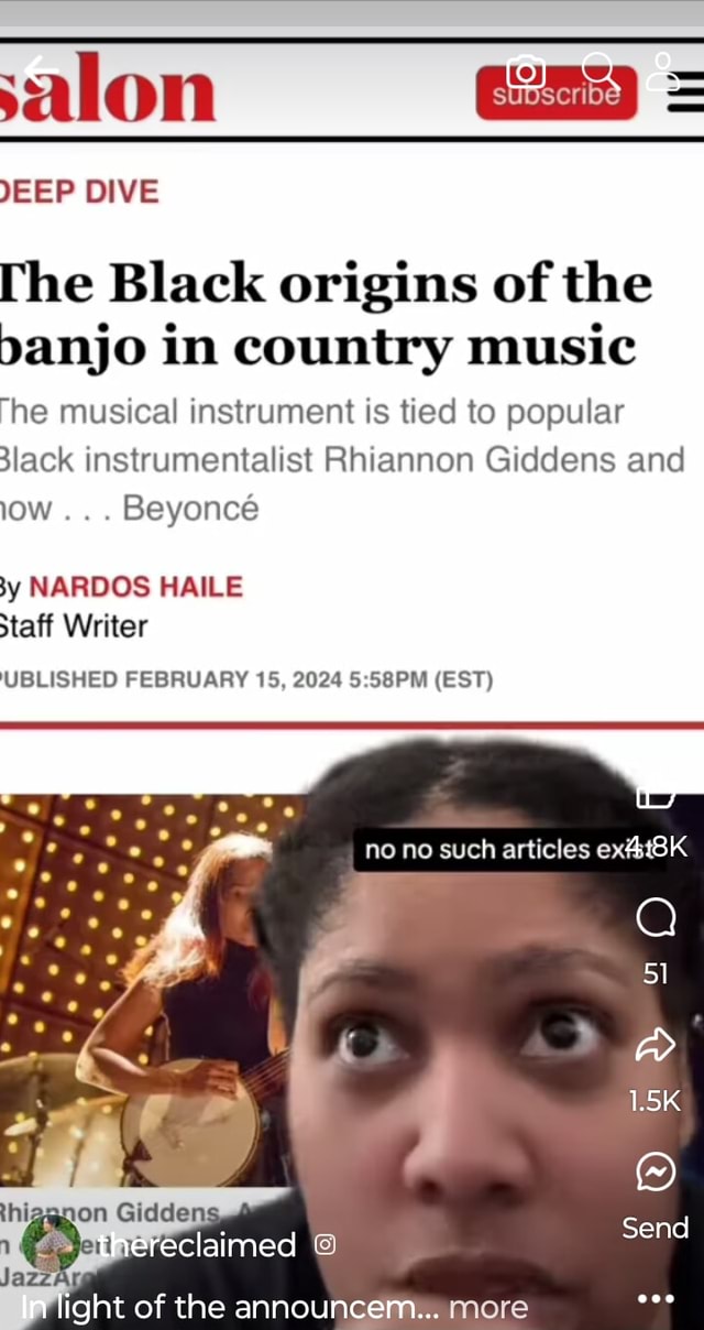 Salon = JEEP DIVE The Black origins of the panjo in country music he ...