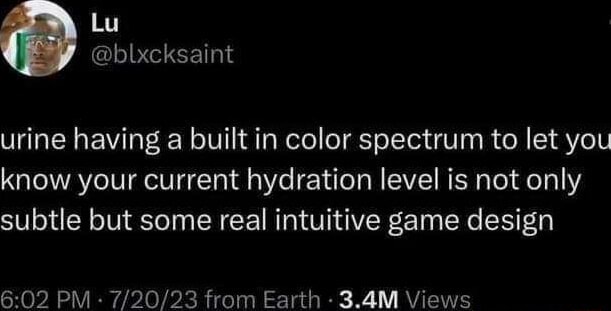 Lu urine having a built in color spectrum to let you know your current ...