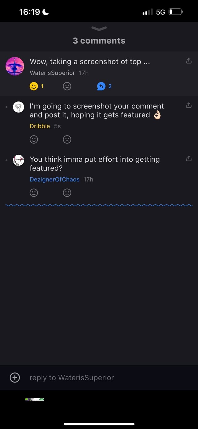 3 comments Wow, taking a screenshot of top WaterisSuperior I'm going to ...
