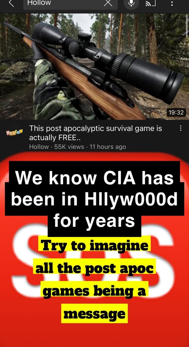 I his post apocalyptic survival game is actually FREE.. Hollow - views ...