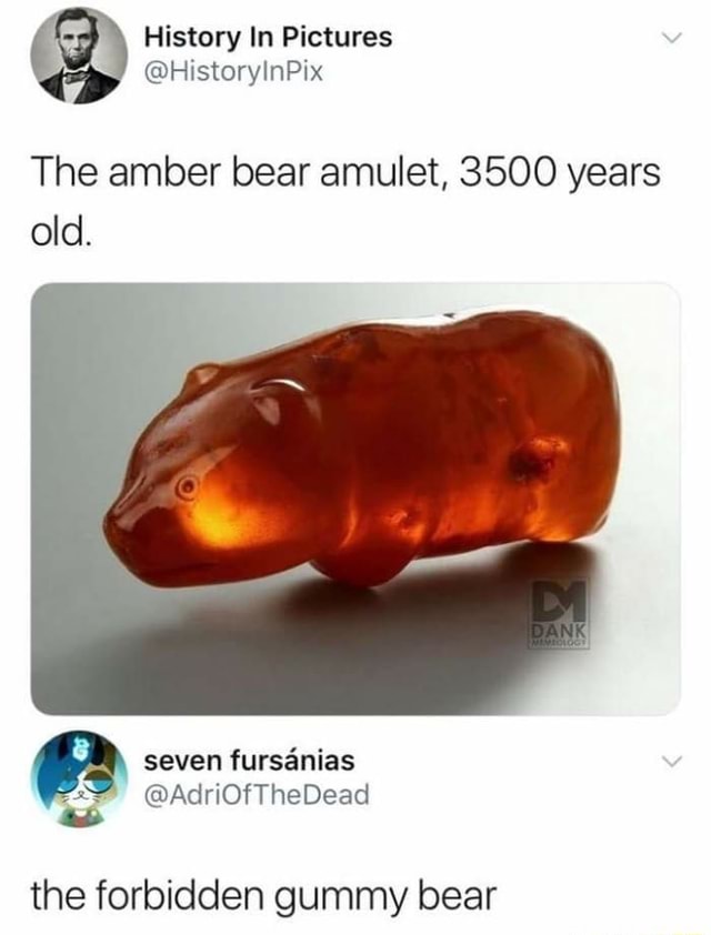 History In Pictures History ln Pix The amber bear amulet, 3500 years ...