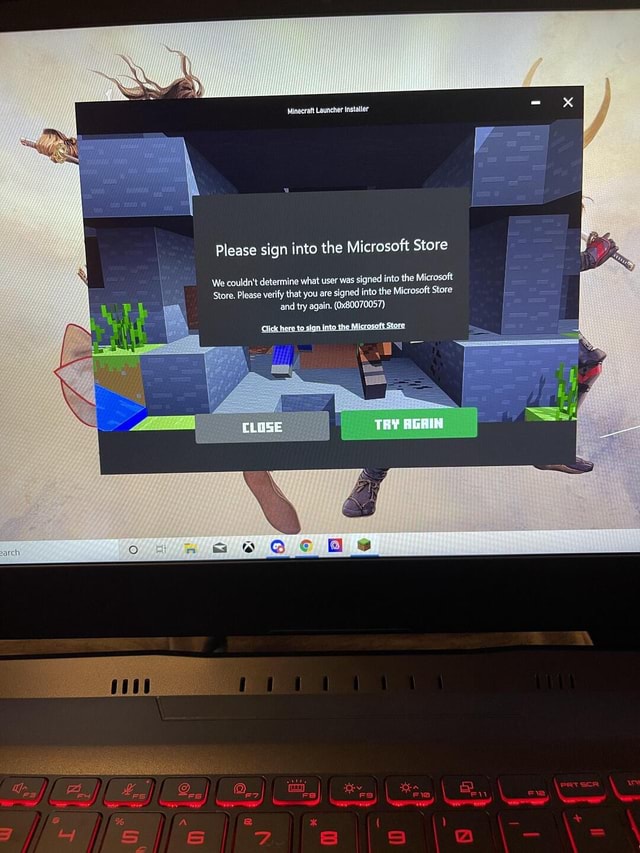 Minecraft Launcher installer Please sign into the Microsoft Store We ...