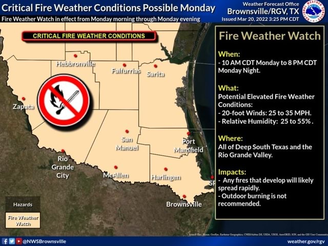CRITICAL FIRE WEATHER CONDITIONS Granide Hazards Weather Forecast ...