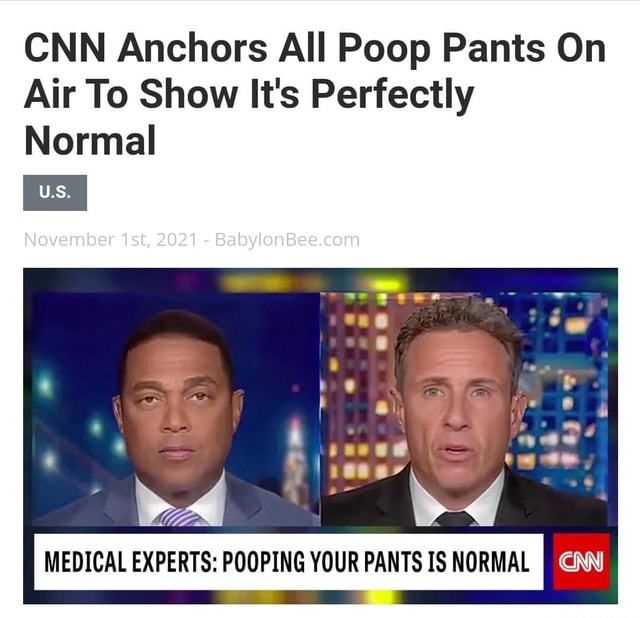 CNN Anchors All Poop Pants On Air To Show It's Perfectly Normal U.S ...