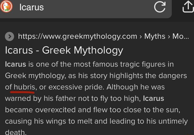 Icarus C Myths > Mo... Icarus - Greek Mythology Icarus is one of the ...