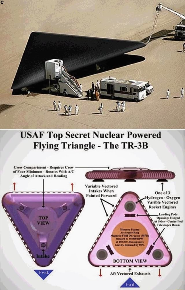 USAF Top Secret Nuclear Powered Flying Triangle - The TR-3B Crew ...