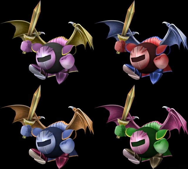 NES Meta Knight- rendered, made recolors (credit to Mach 7 for the ...