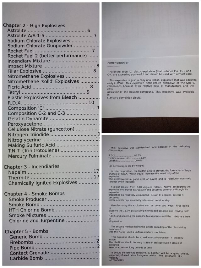 Chapter 2 - High Explosives Astrolite Astrolite . Sodium Chlorate ...