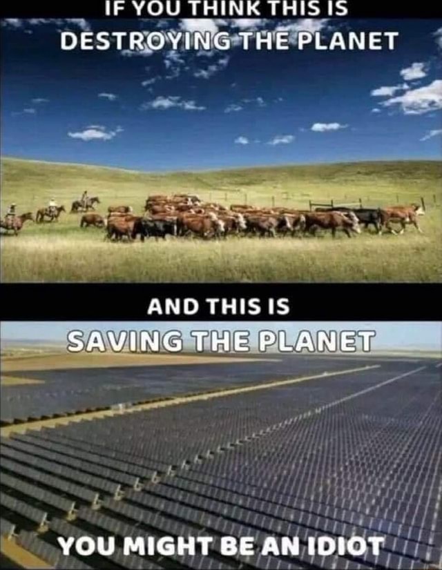 IF YOU THINK THIS IS DESTROYING THE FLANET AND THIS IS SAVING THE ...