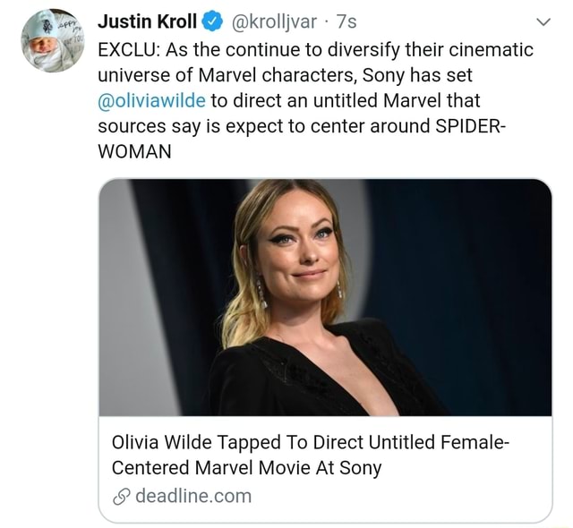 Justin Kroll @ @krolljvar EXCLU: As the continue to diversify their ...