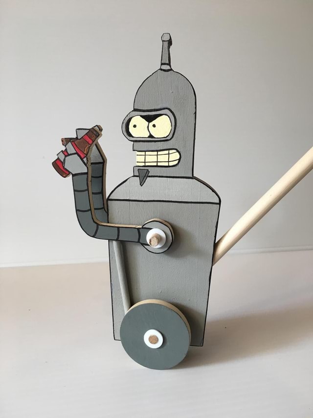 #futurama #woodentoy #bender #flexo #toy #woodworking - iFunny