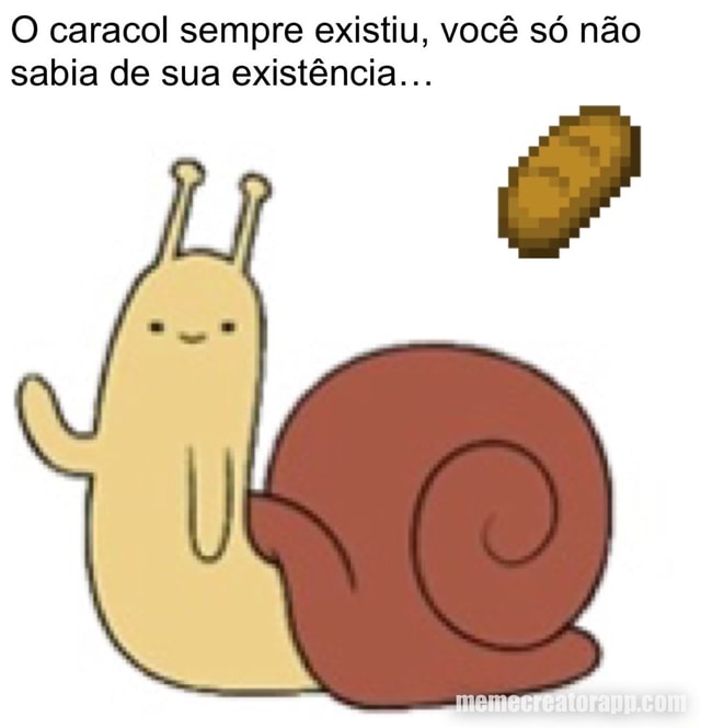 Caracol sempre existiu, você só não sabia de sua existência... - )