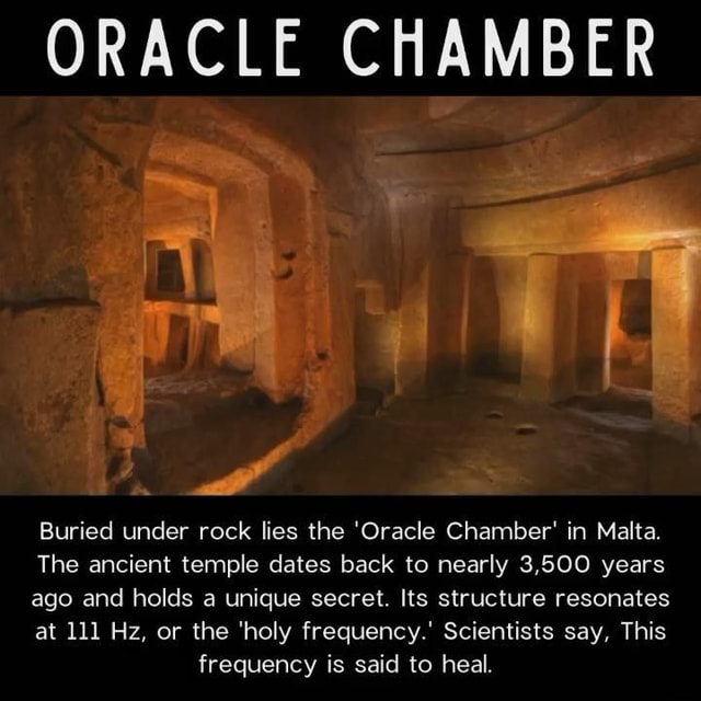 ORACLE CHAMBER Al Buried under rock lies the 'Oracle Chamber' in Malta ...