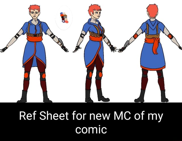 Ref Sheet for new MC of my comic - iFunny