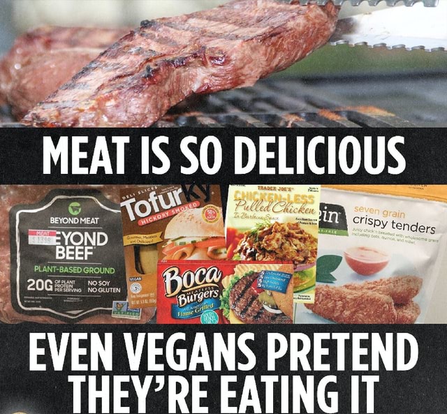 MEAT IS SO DELICIOUS BEEF PLANT-BASED GROUND NOSLUTEN EVEN VEGANS ...