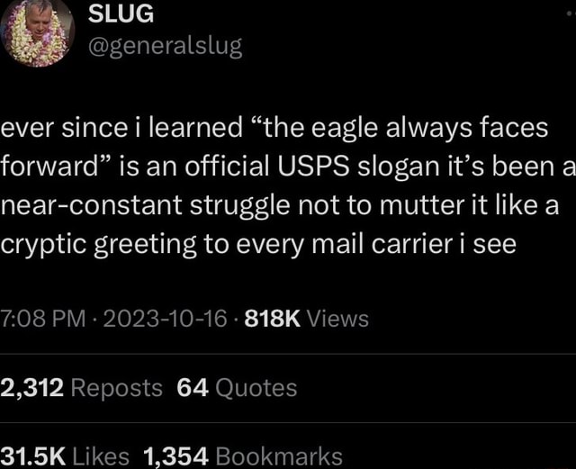 Ever since i learned "the eagle always faces forward" is an official ...
