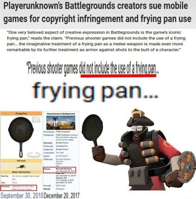 Playerunknown’s Battlegrounds creators sue mobile games for copyright ...