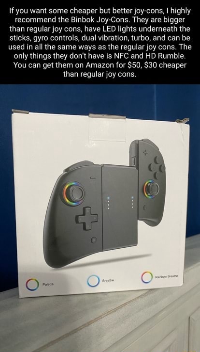 If you want some cheaper but better joy-cons, I highly recommend the ...