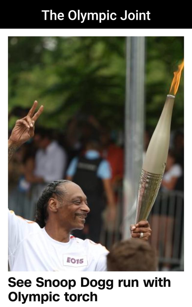The Olympic Joint See Snoop Dogg run with Olympic torch - America’s ...