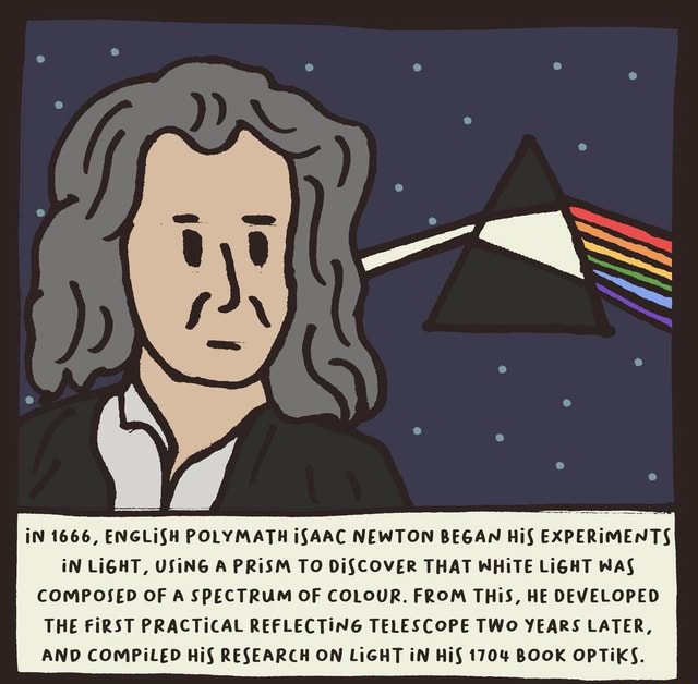 TN5.8- Light - iN 1666, ENGLISH POLYMATH iSAAC NEWTON BEGAN Hif ...