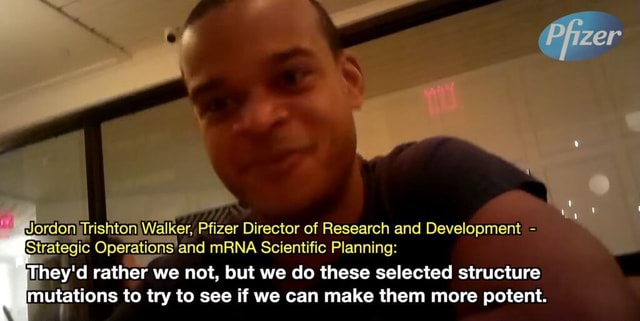Of JordonI Trishton Walker, Pfizer Director of Research and Development ...