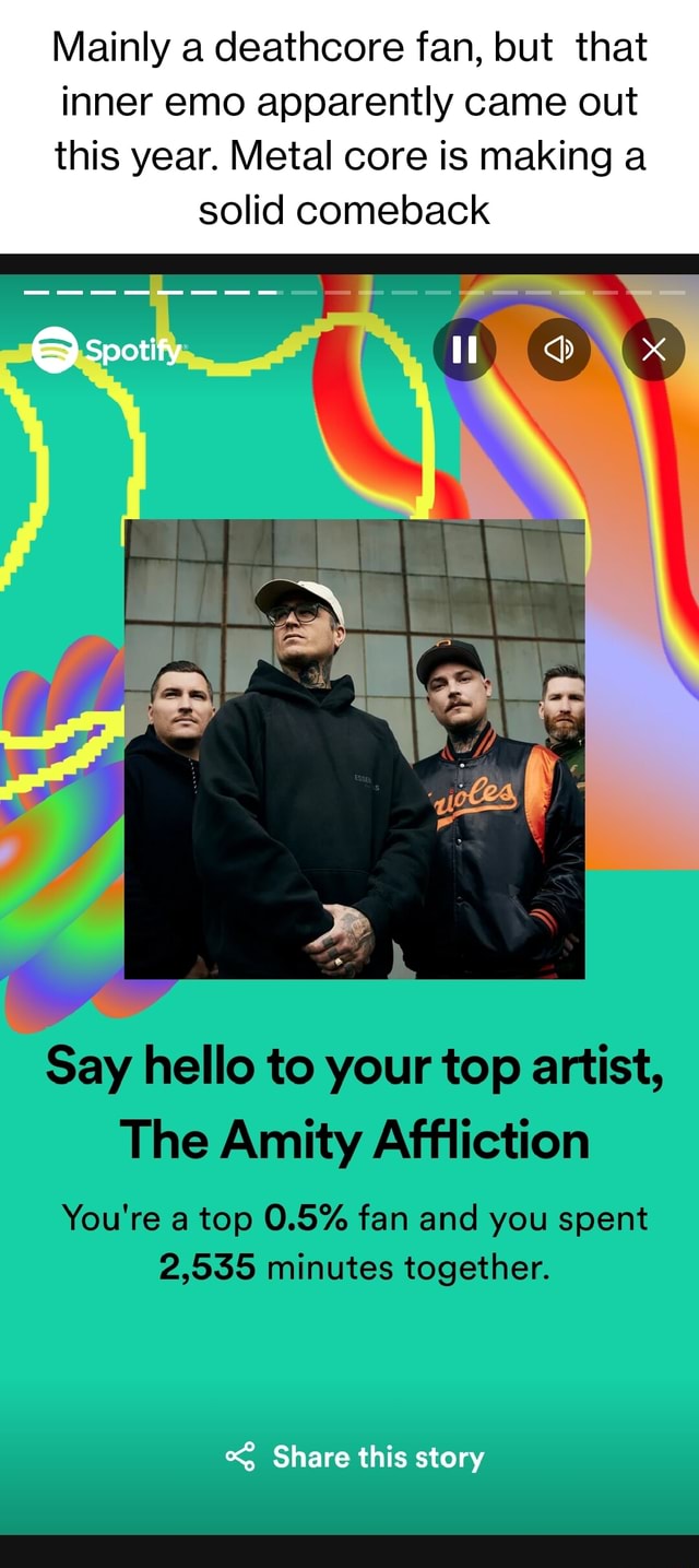 Mainly a deathcore fan, but that inner emo apparently came out this ...