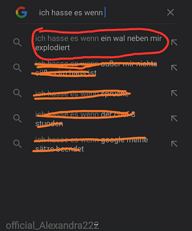 Ich hasse es wenn ich hasse es wenn ein wal neben mir explodiert official_Alexandra222 - Keke