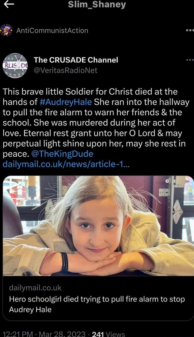 Slim_Shaney AntiCommunistAction The CRUSADE Channel This brave little ...