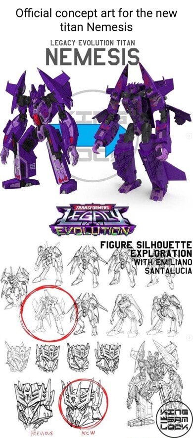Official concept art for the new titan Nemesis LEGACY EVOLUTION TITAN ...