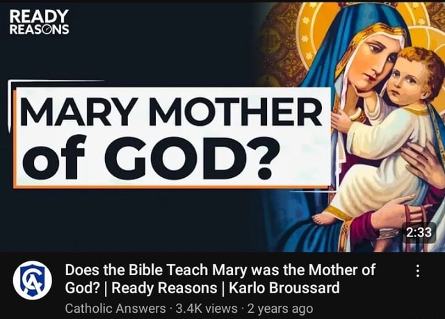 READY REASONS MARY MOTHER of GOD? AW Does the Bible Teach Mary was the ...