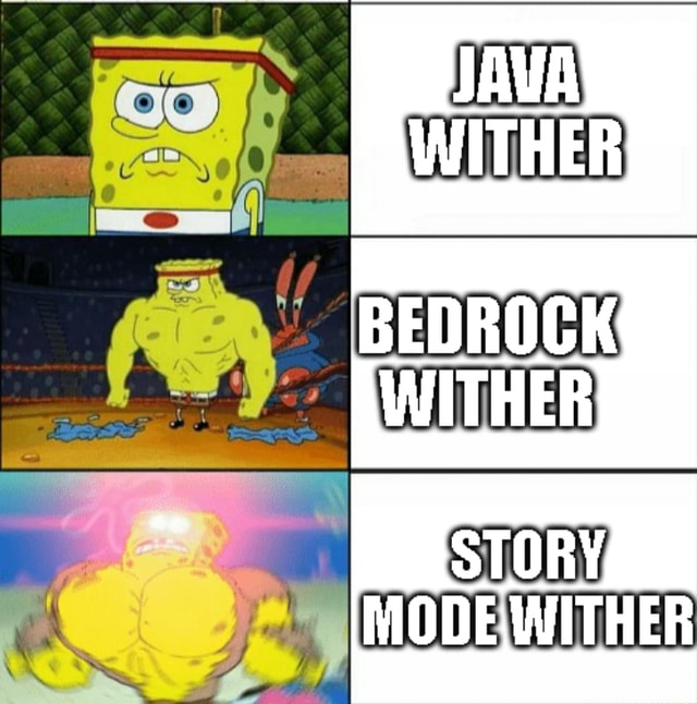 JAVA WITHER BEDROCK WITHER STORY, MODEWITHER - iFunny
